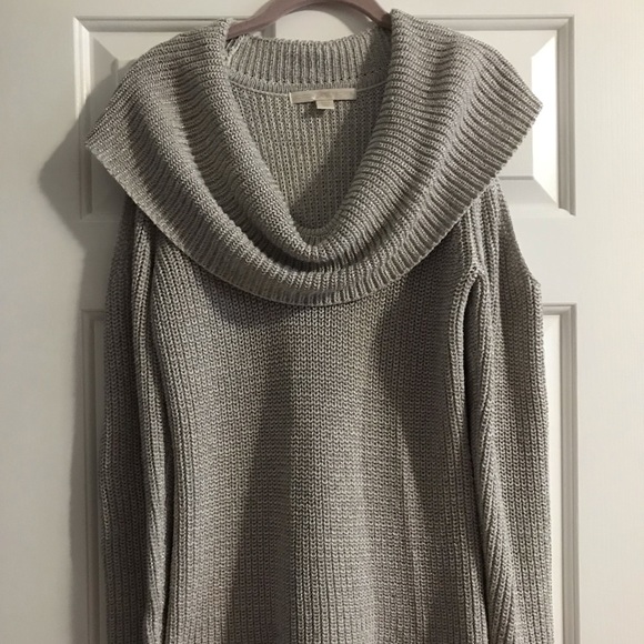 Boston Proper | Sweaters | Boston Proper Sparkly Cold Shoulder Sweater ...
